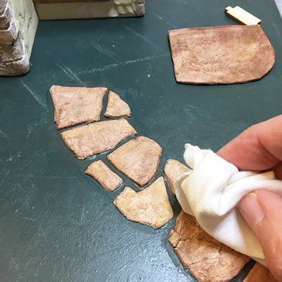 Stone path for a dollhouse/miniature | Nature's Soul Miniatures