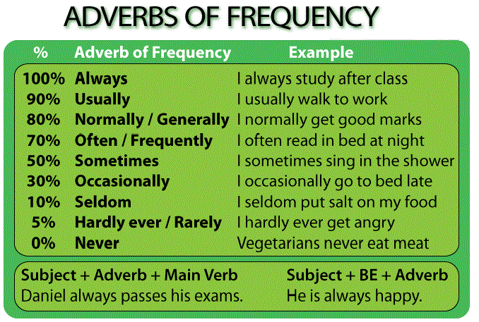 Adverb of Frequency - English Grammar A To Z
