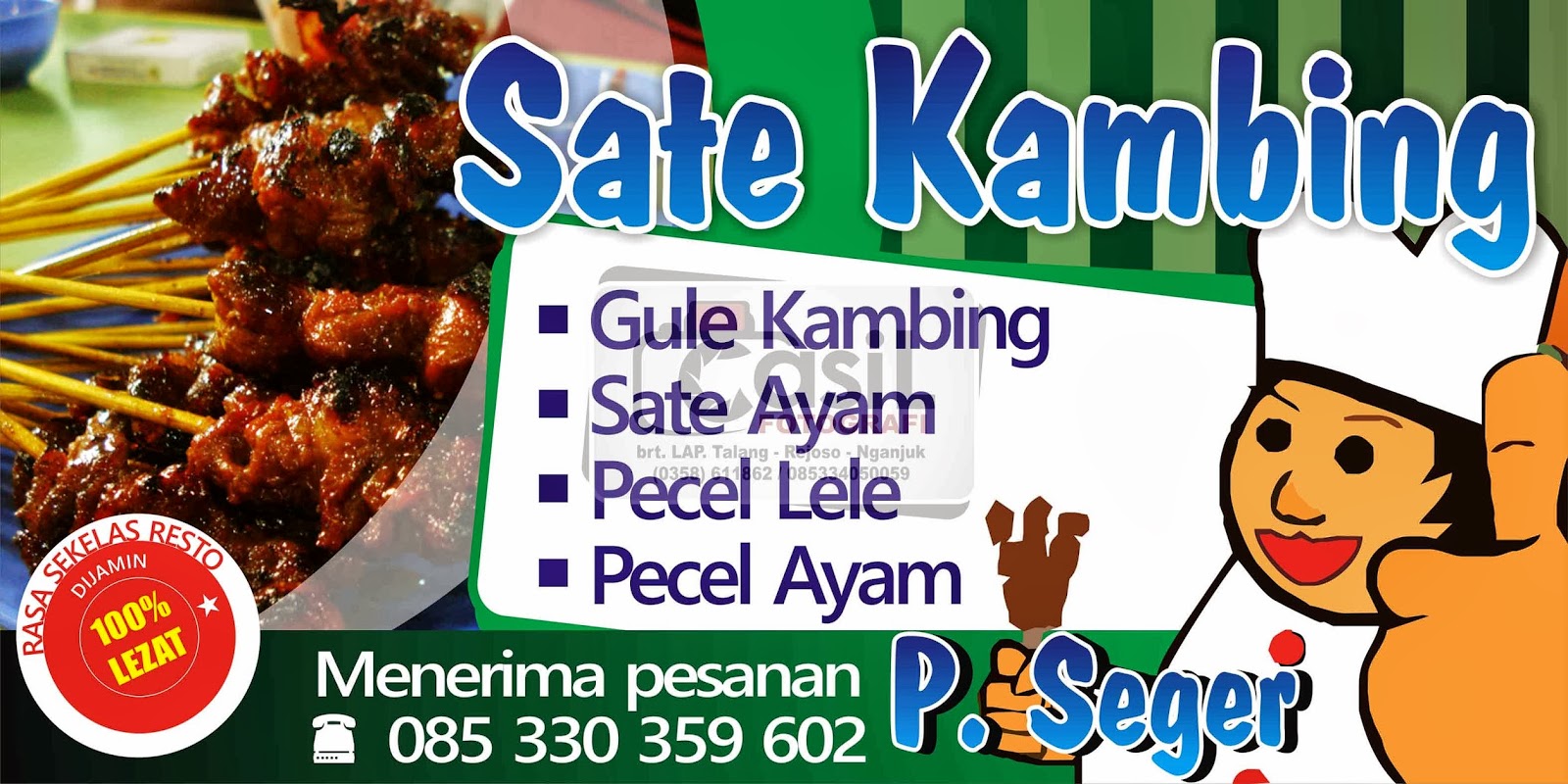 CONTOH DESAIN SPANDUK SATE KAMBING ~ CASIL FOTO
