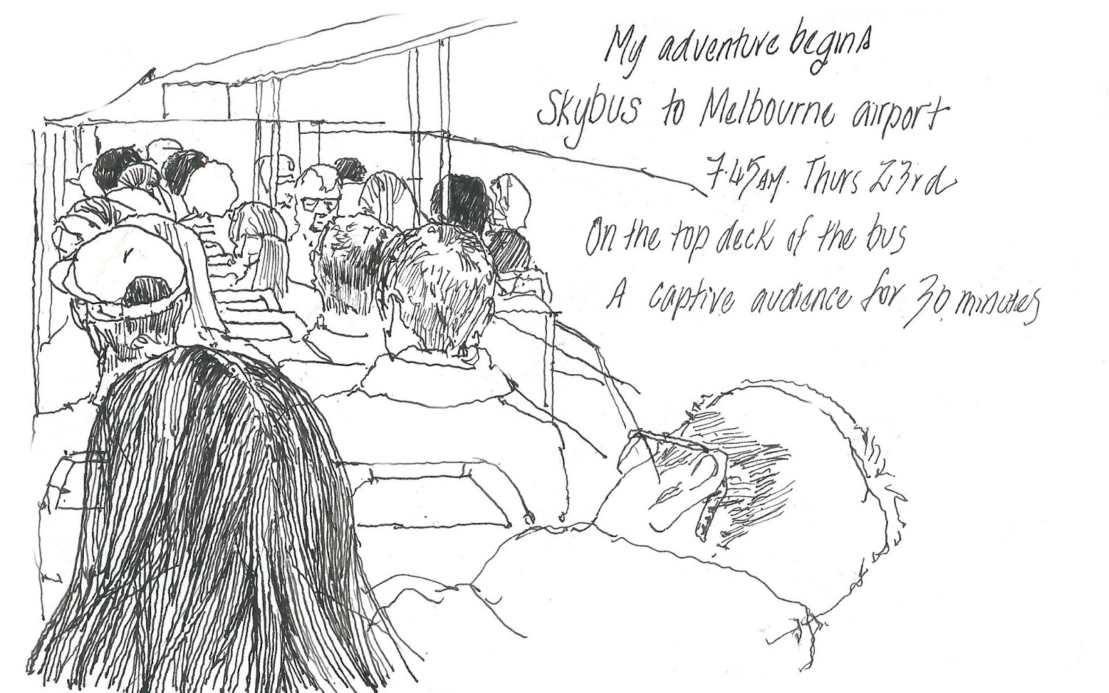 Artists' Journal Workshop: family reunion sketching