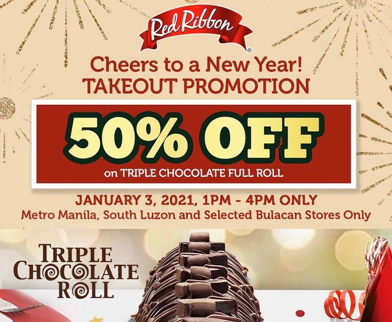 Manila Shopper: Red Ribbon 50% OFF Takeout Chocolate Roll Promo