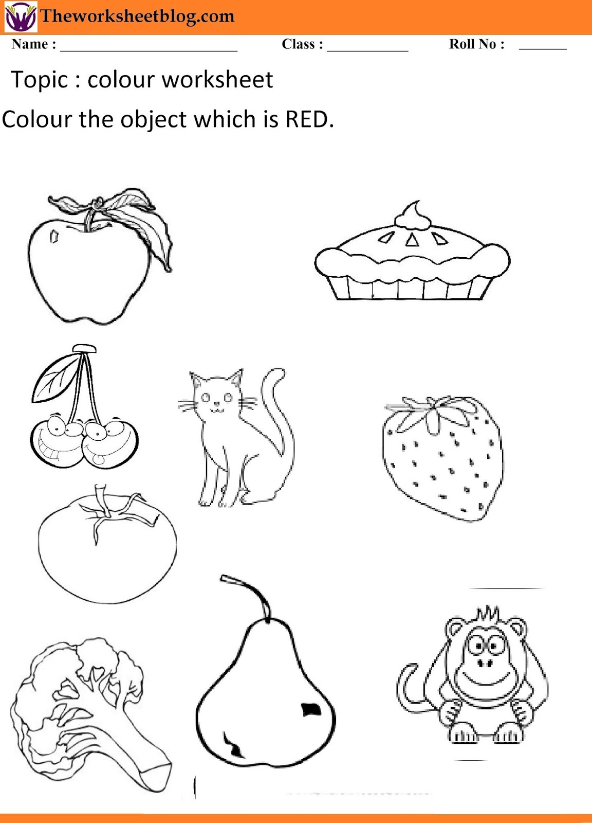 Red worksheet
