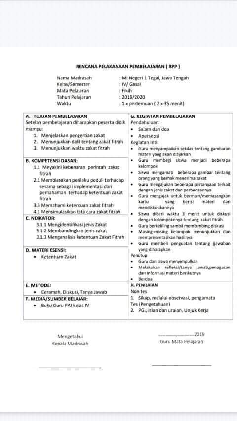 DWI CAHYADI WIBOWO: Contoh RPP satu lembar