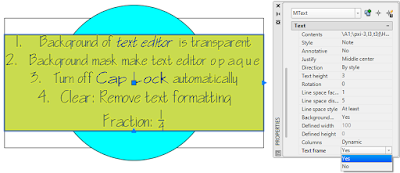 What New in AutoCAD?: Multiline Text Frame