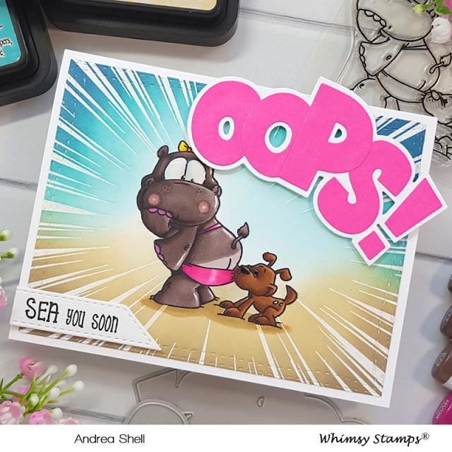 Tuesday Tutorial - Layering Rubber Stamps over Clear Stamps - Whimsy ...