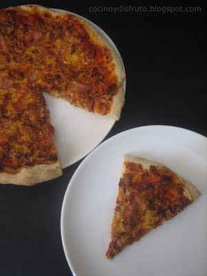 cocino y disfruto: PIZZA BOLOÑESA