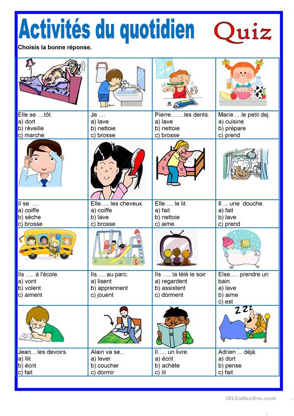 IndispensaFLE: Parler de sa ROUTINE QUOTIDIENNE