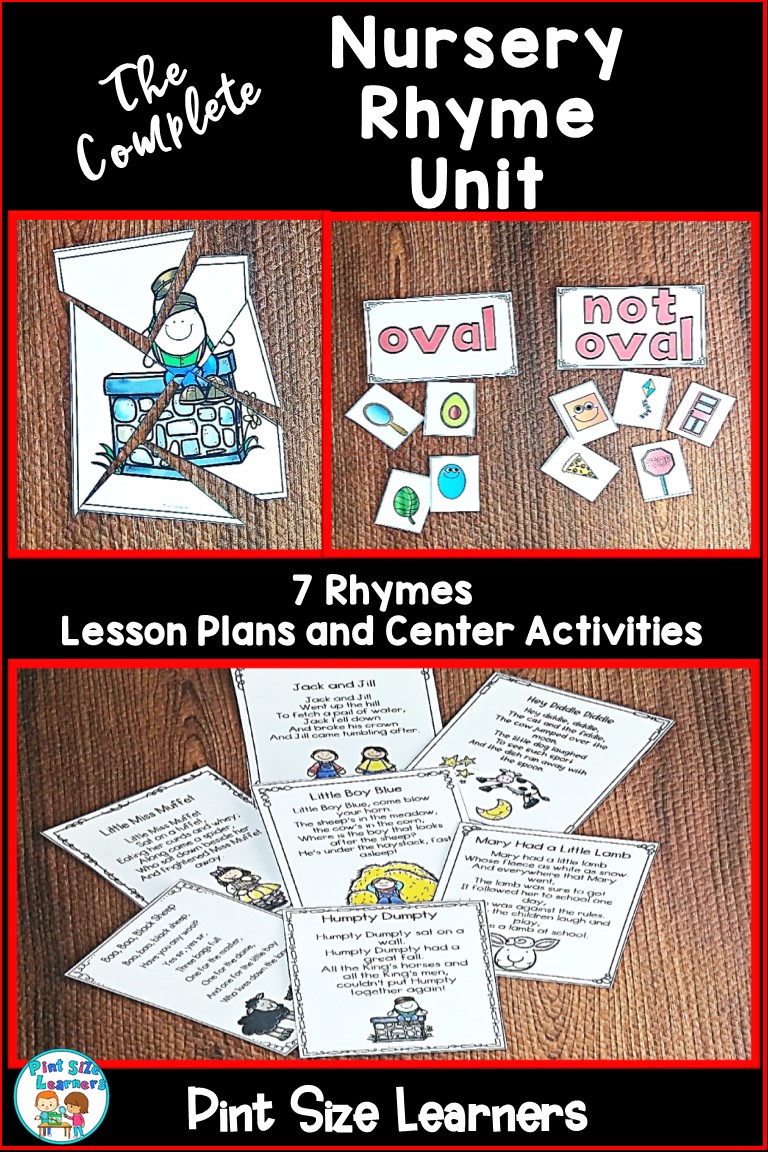 Nursery Rhyme Resources PK K - Pint Size Learners