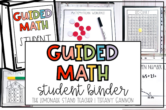 Second Grade Guided Math Student Binder | The Lemonade Stand