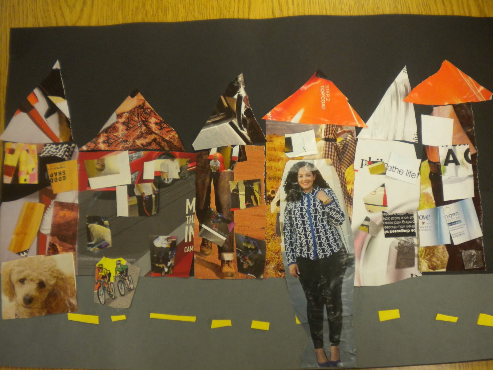 Mrs. Pierce's Polka Dot Spot: Romare Bearden "The Block" Collage