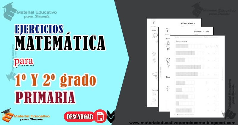 Material Educativo: Cuaderno de ejercicios de Matematica para 1º y 2º ...