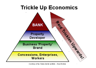 Mark Wadsworth: "Trickle up economics"