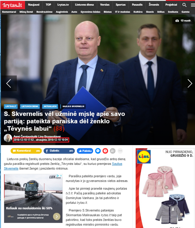 Tėvynės Labui - Laisvas Laikraštis