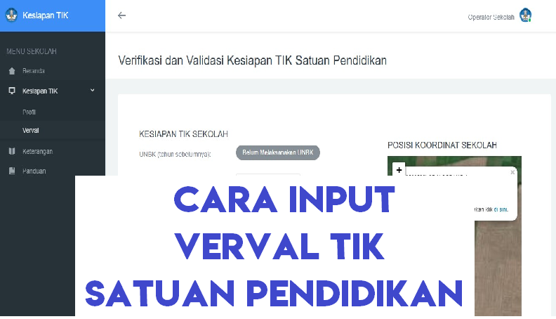 Cara Input Verval TIK Satuan Pendidikan Tahun 2021 - Warung FAZRY