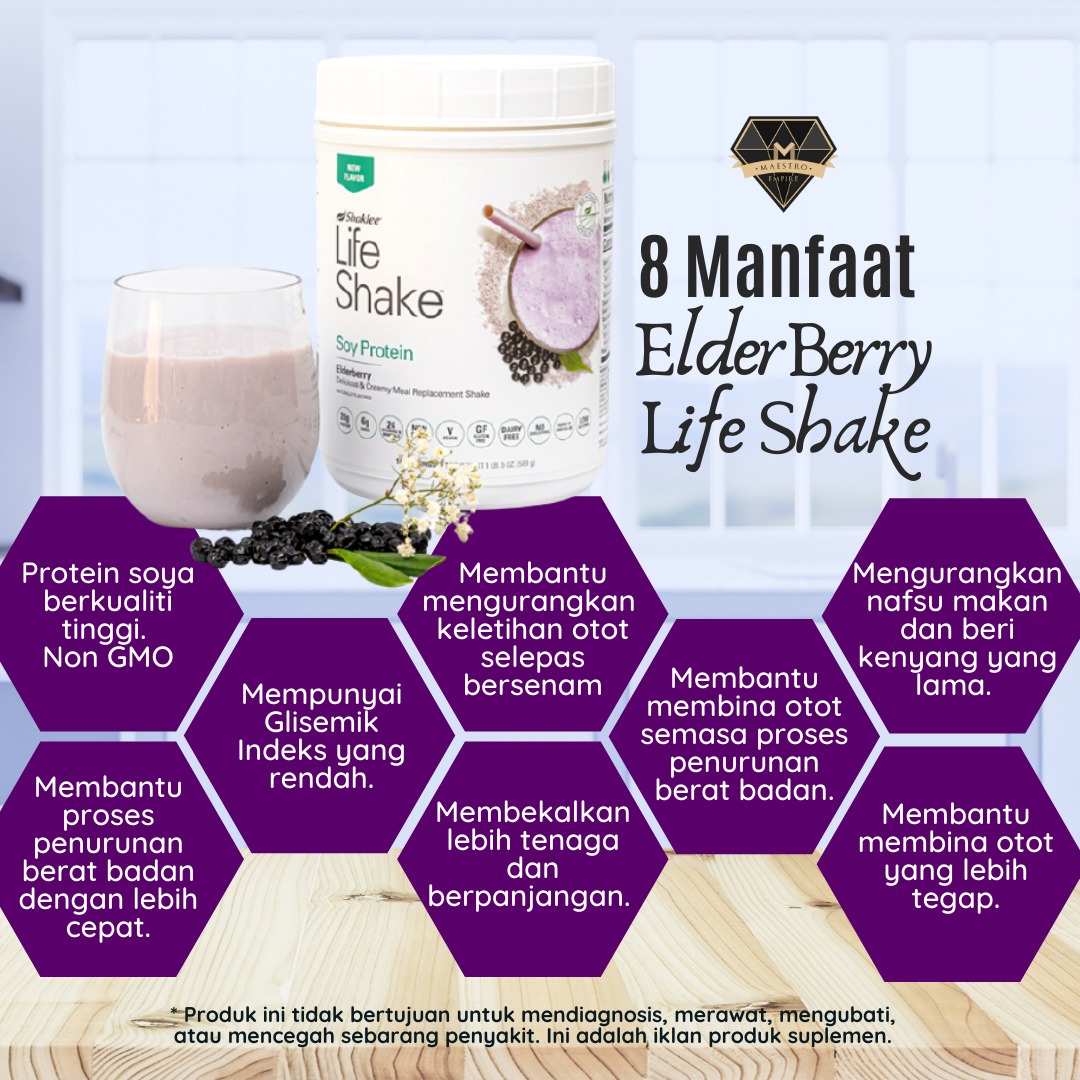 Life Shake Elderberry Produk Terbaru Shaklee