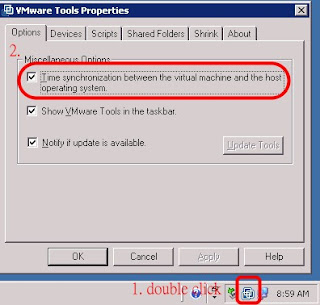 Chandler: VMware guest clock sync with host