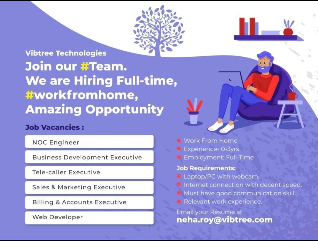 Vibtree Technologies - Job Vacancies for NOC Engineer / Web Developer ...