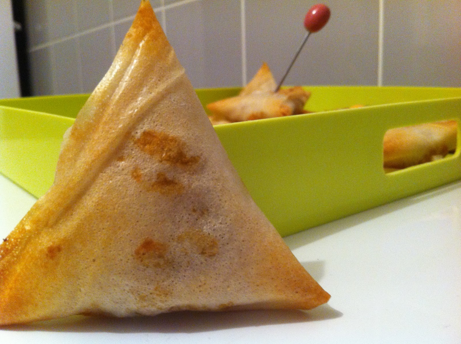 Pomme and Co: Mini samoussas végétariens (53 kcal)