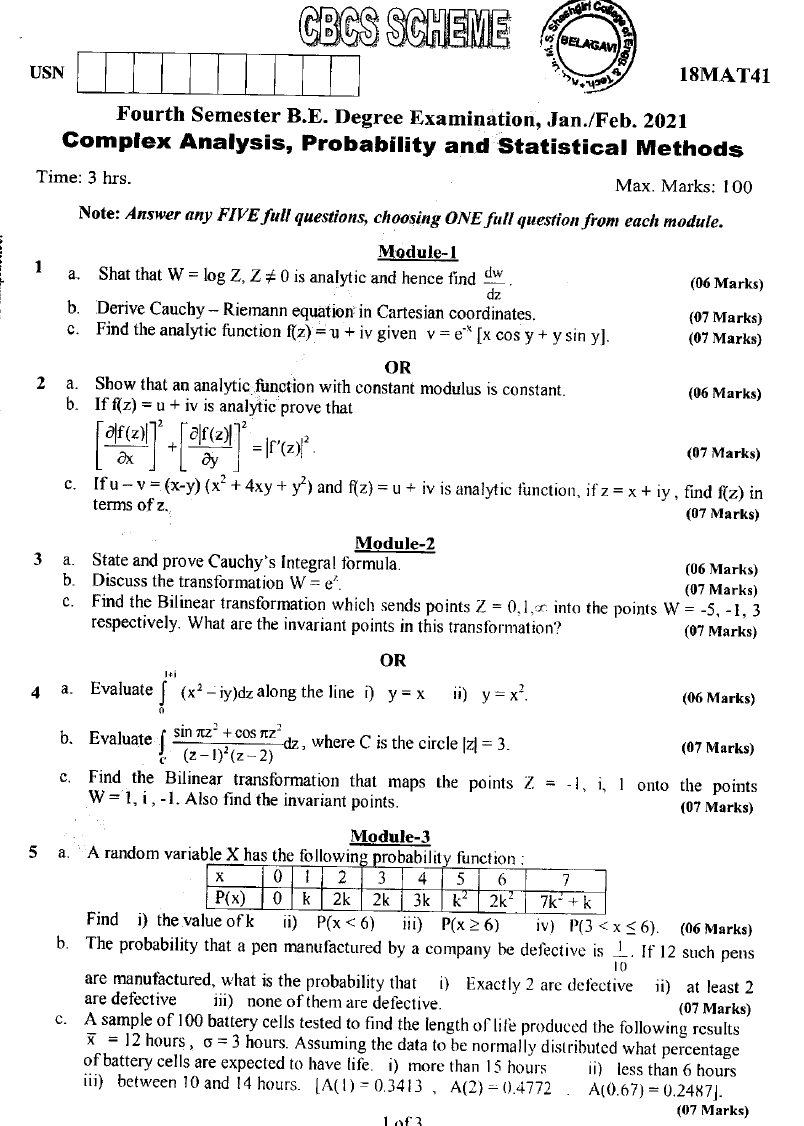 Visvesvaraya Technological University B.E. Civil Engineering (CBCS ...