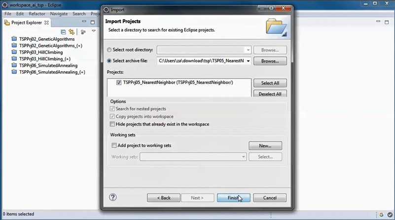 Prototype Project: Traveling Salesman Problem (TSP) By Nearest Neighbor - JAVA 8 Tutorial