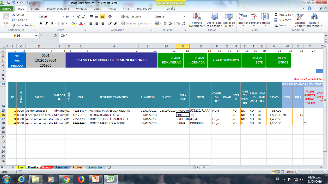 Planilla Excel Para Exportar Al Sicoss Vrogue