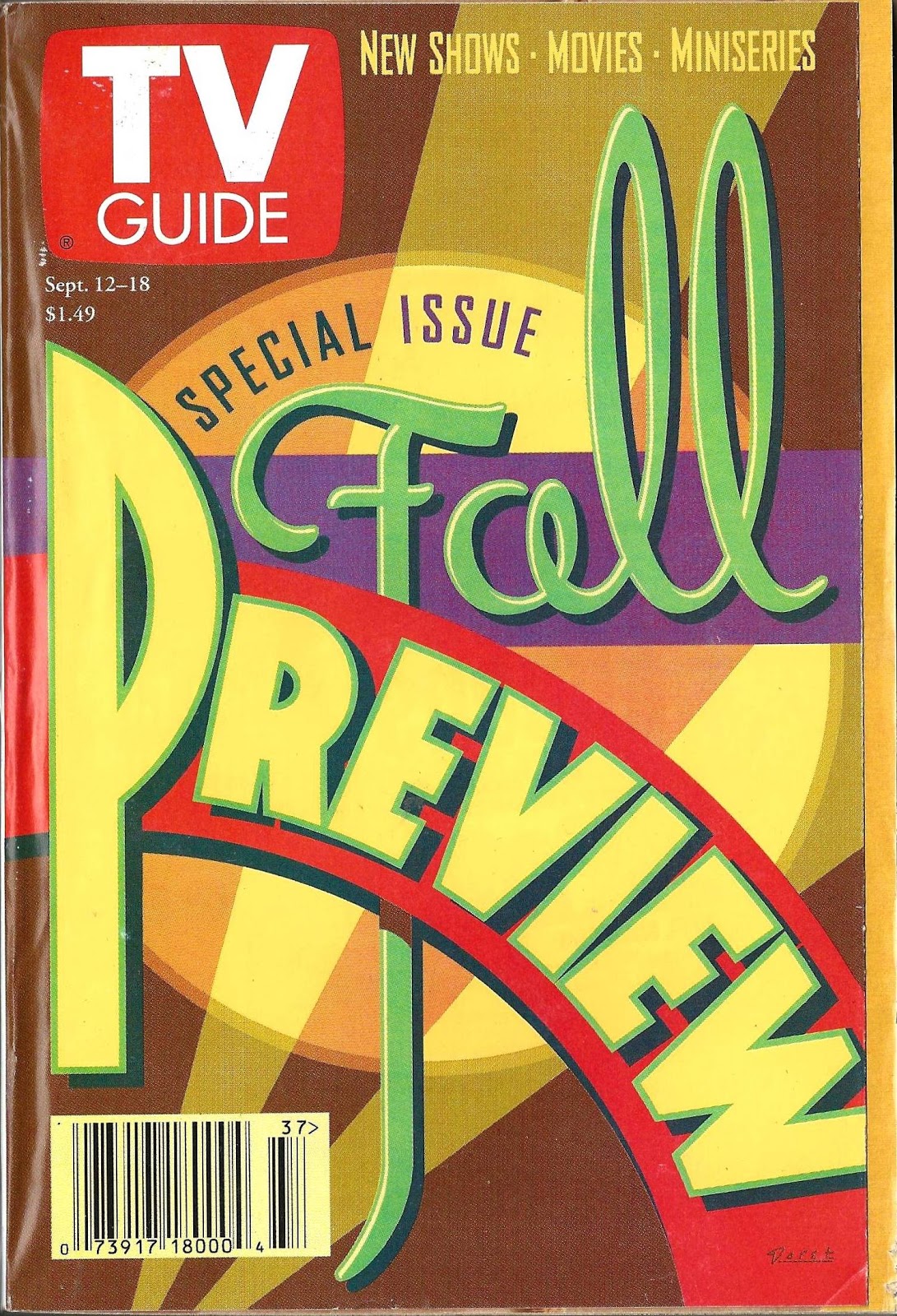 Past Print: TV Guide Fall Preview covers