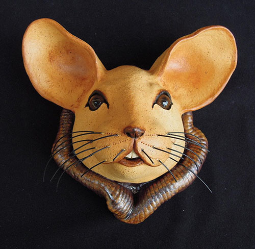 My Owl Barn: Ceramic Animal Heads by Sumati and Michael Colpitts