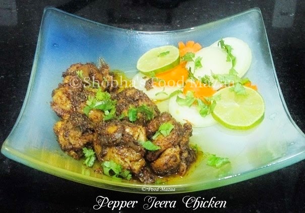 Shobha's Food Mazaa: KADAI CHICKEN TIKKA