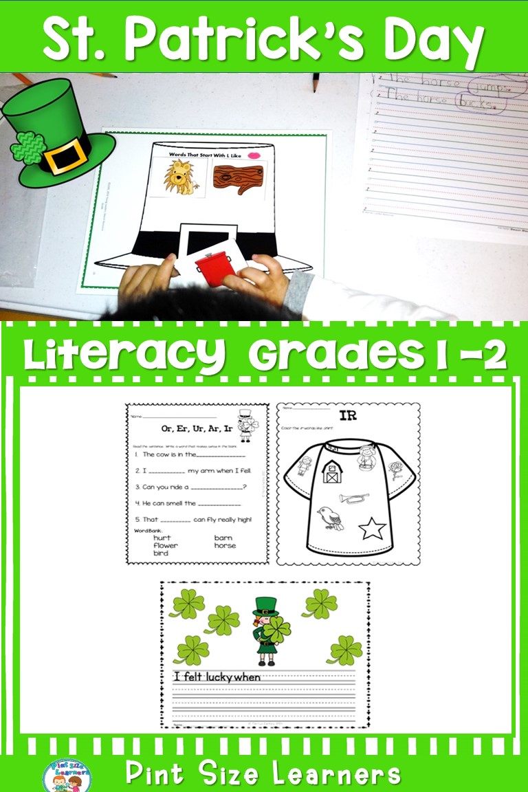 St. Patrick's Day for 1st and 2nd Grades - Pint Size Learners
