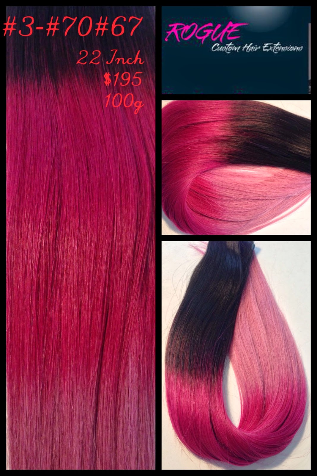 ROGUE Hair Extensions: Rogue Hair Extensions Customisation