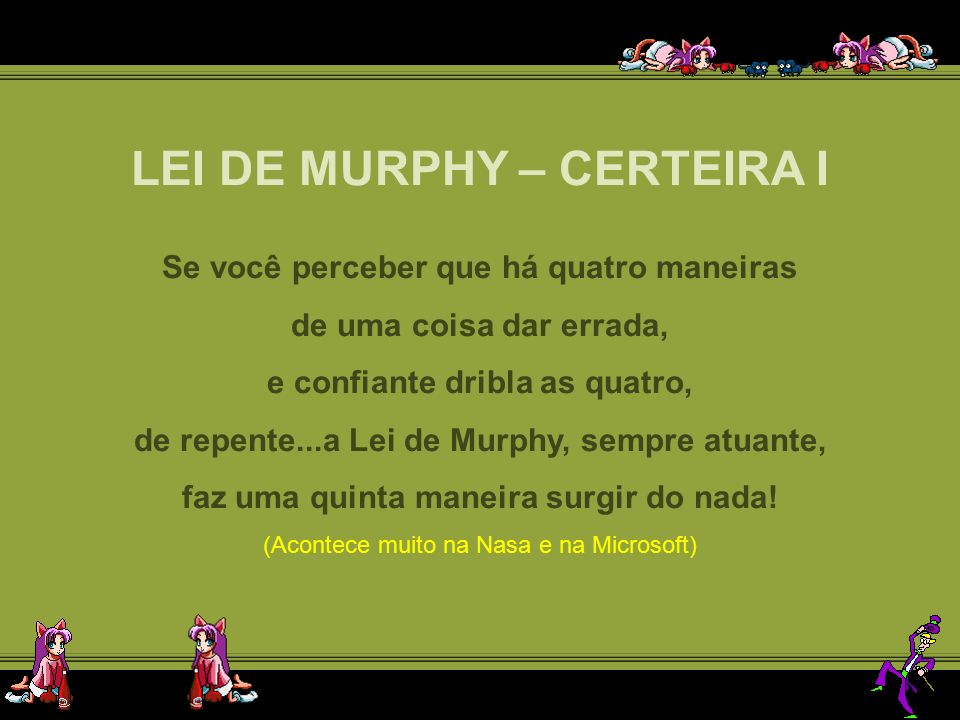 Quais São As 8 Leis De Murphy - FDPLEARN