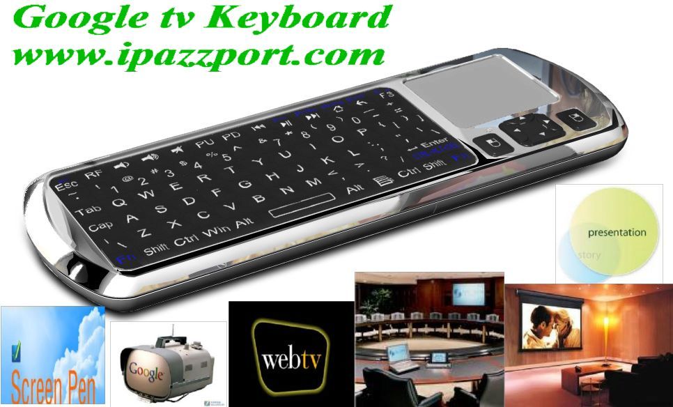 iPazzPort Bluetooth Mini Wireless Voice keyboard/Mini Remote Keyboard