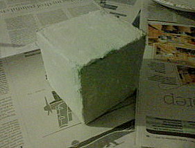 Artful Expression: Paper Mache: Tesseract - Completed!