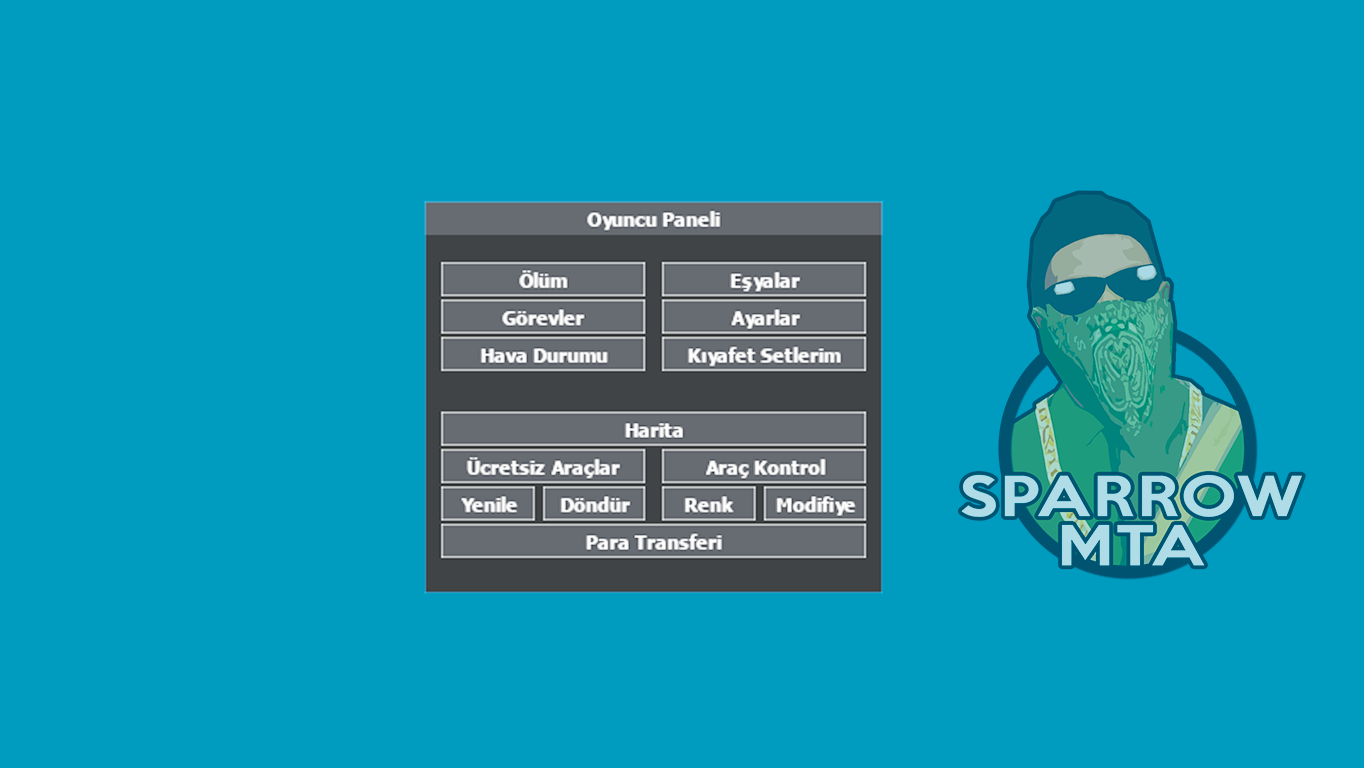 MTA SA F1 Freeroam Gaming Panel Scripti
