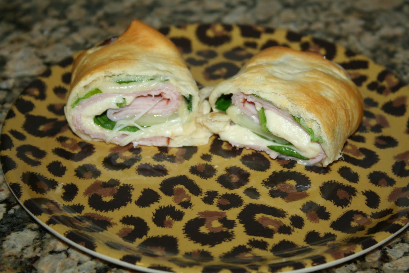 DEFinitely Leopard: Crescent Roll Sandwiches