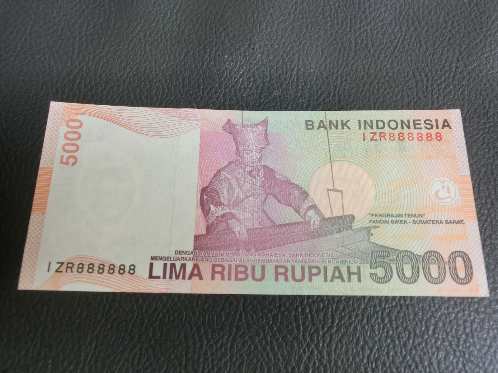 Sejarah Aset yg Berharga : UANG 5 RIBU SERI 8-8-8-8-8-8