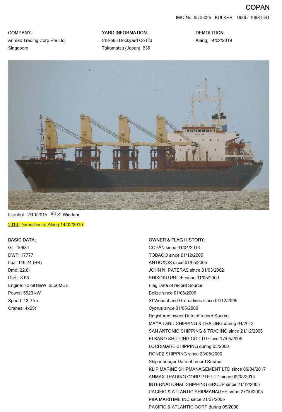 Cargo-Vessels-International / Non-Commercial-Shipping-Research: 2015