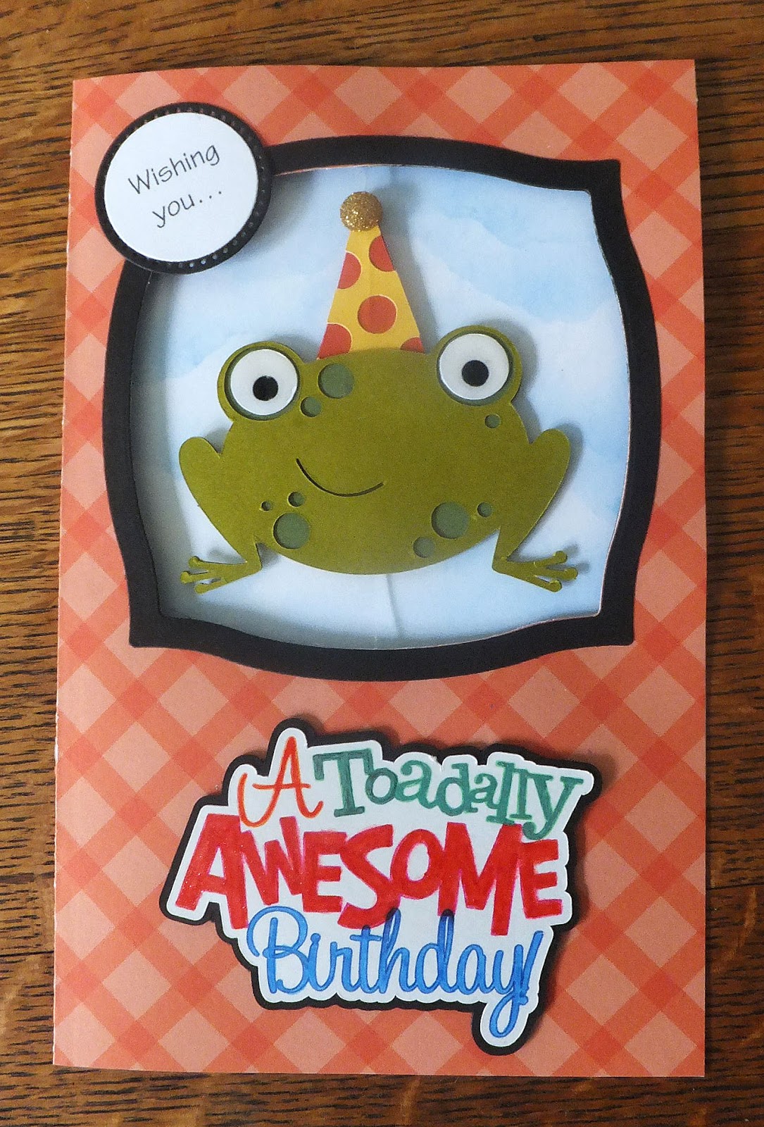 Paper Panacea: A toadally awesome birthday card...