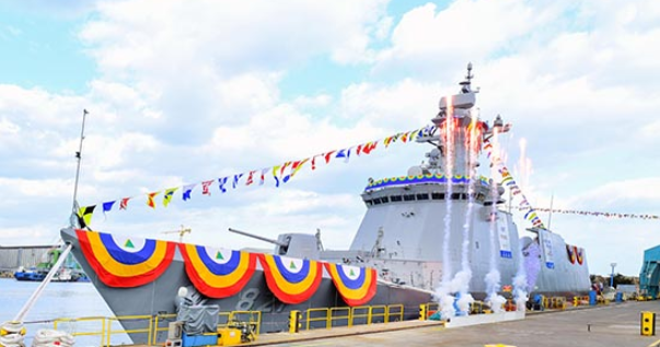 South Korea launches third Daegu-class frigate - Asia Pacific Defense ...