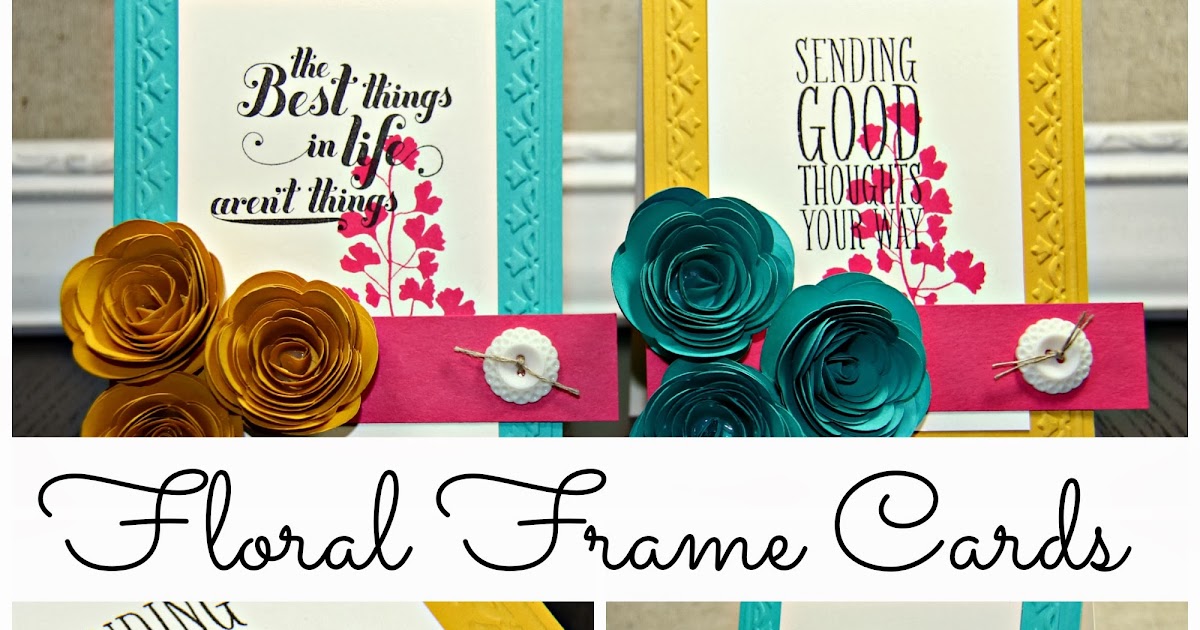 Get Crafty with Lisa: Floral Frame Cards