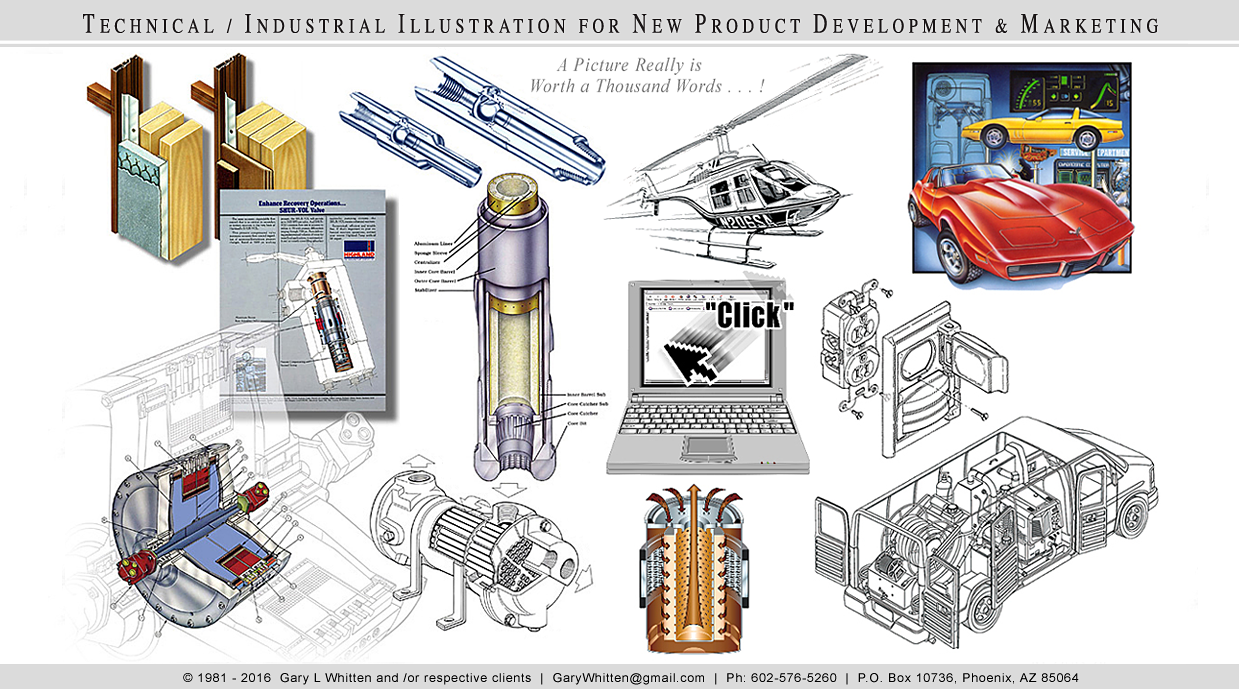 Technology-Illustrated: Technical - Industrial Illustration