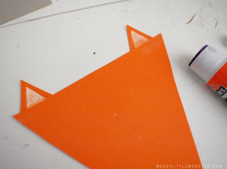 2D Shape Animal Crafts - Forest Animal Crafts; Fox, Bear and Raccoon ...