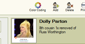 Family Tree Maker User: Color Coding