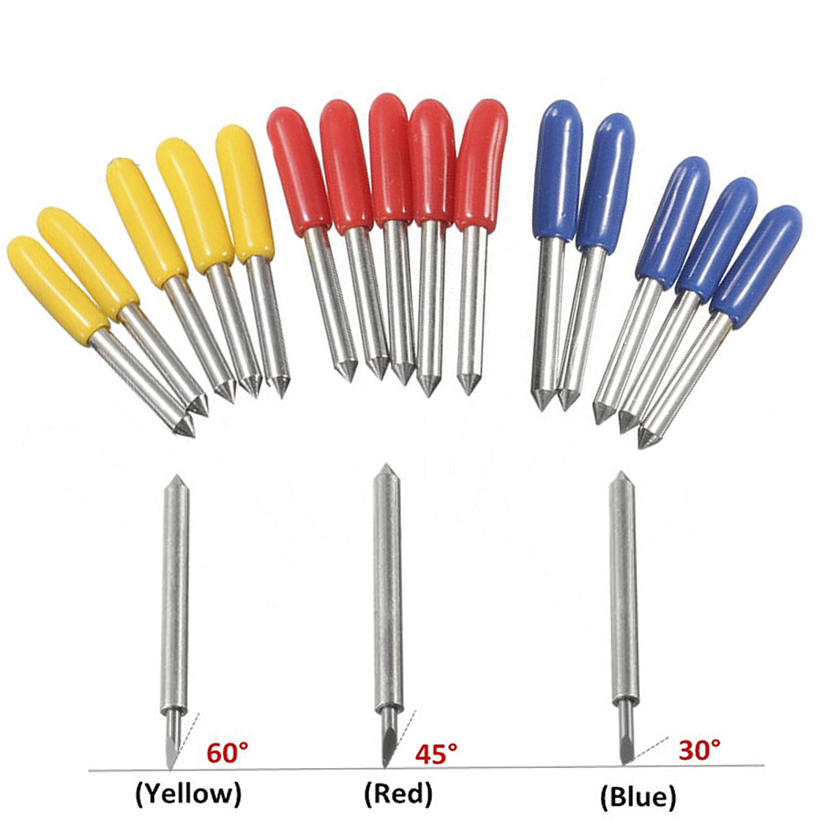 Hown - store: GCC Cutter Blade Plotter Vinyl Knife 15 pc 30° 45° 60 ...
