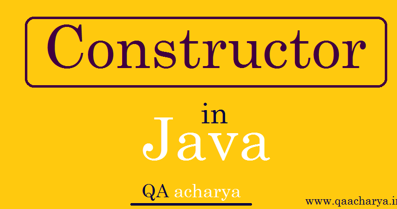 Constructor In Java Types And Example Of Constructor