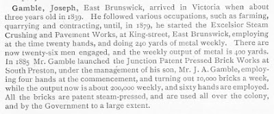 IT'S THE PITS: New Gamble Brick and Quarrying Company Pty Ltd