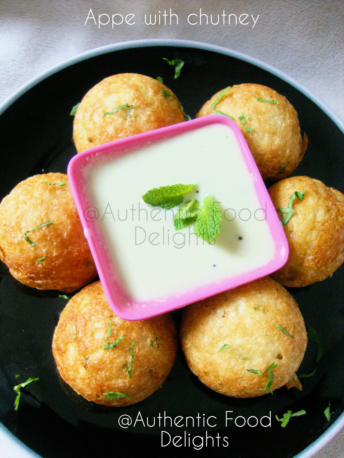 Authentic Food Delights: Rice Appe with Chutney