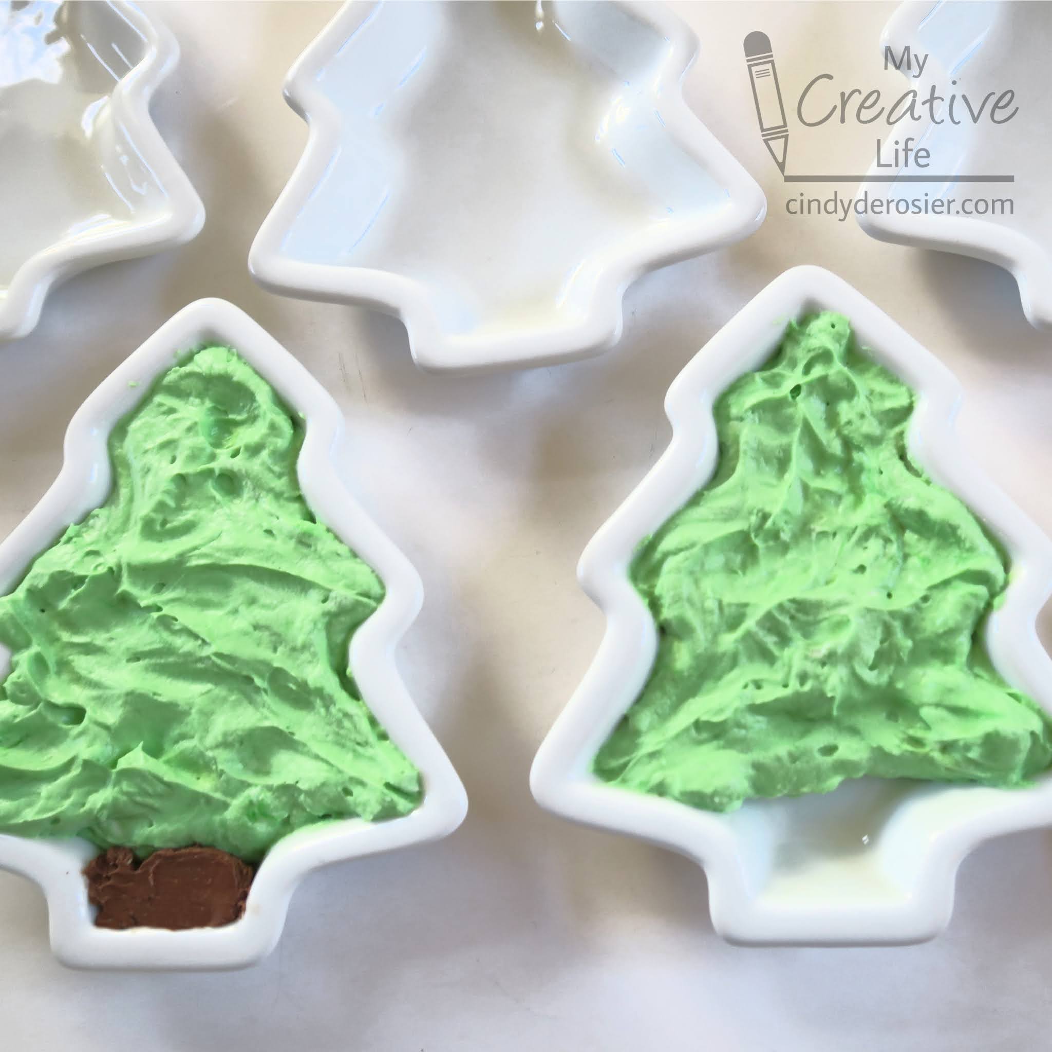 Cindy deRosier: My Creative Life: Christmas Tree Mint Cheesecake Mousse