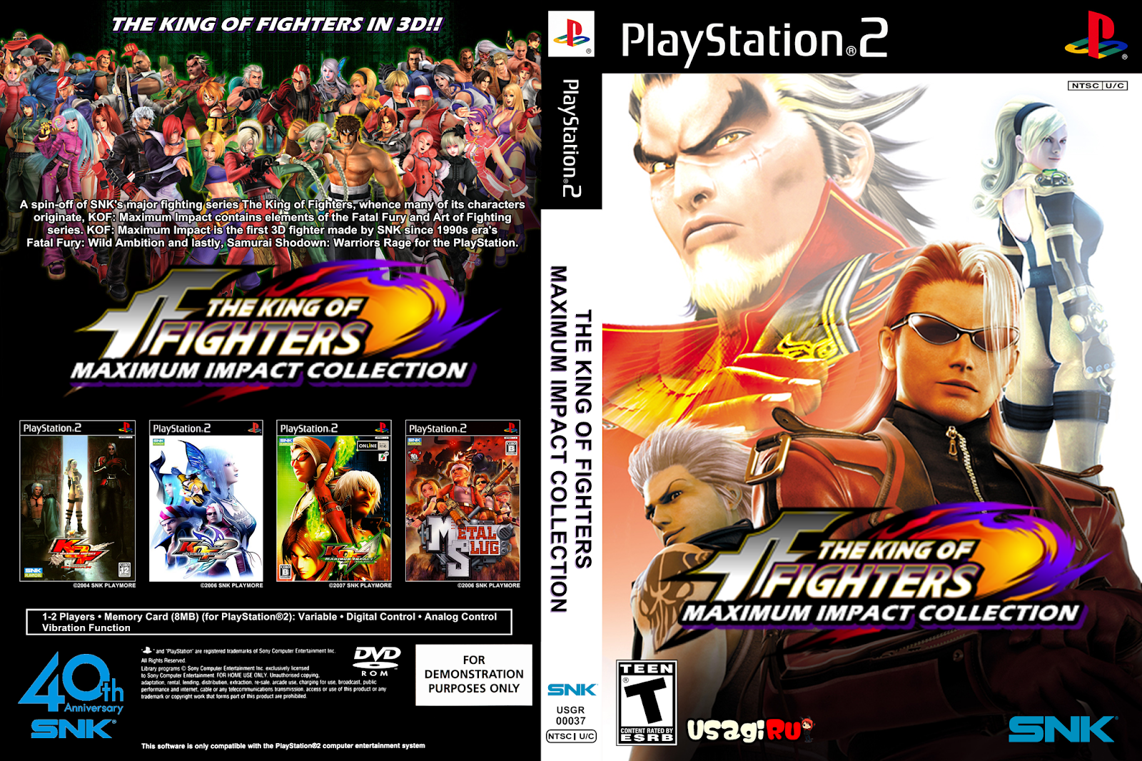 Blog do UsagiRu: [PS2 ISO] KOF MAXIMUM IMPACT COLLECTION