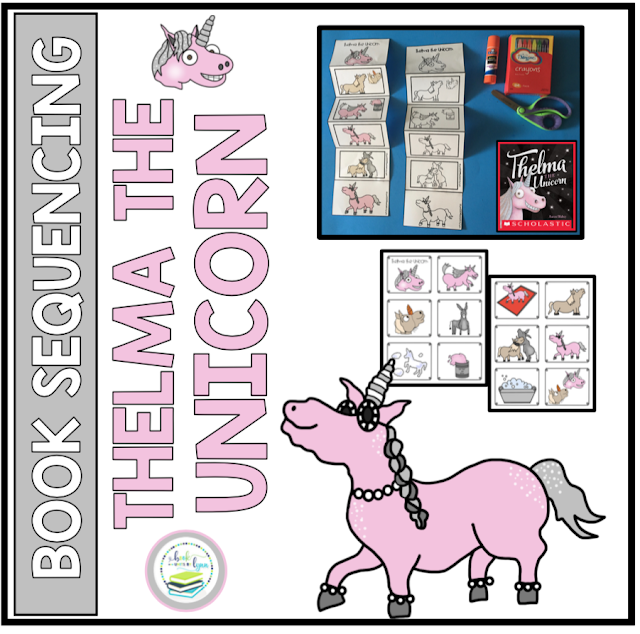THELMA THE UNICORN SEQUENCING BOOK CRAFT ~ Book Units by Lynn